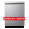 LG 23.75 in. PrintProof Stainless Steel Smart Top Control Dishwasher ...