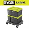 RYOBI LINK Modular Dolly Multi-Purpose Rolling Base with LINK 2-Drawer ...