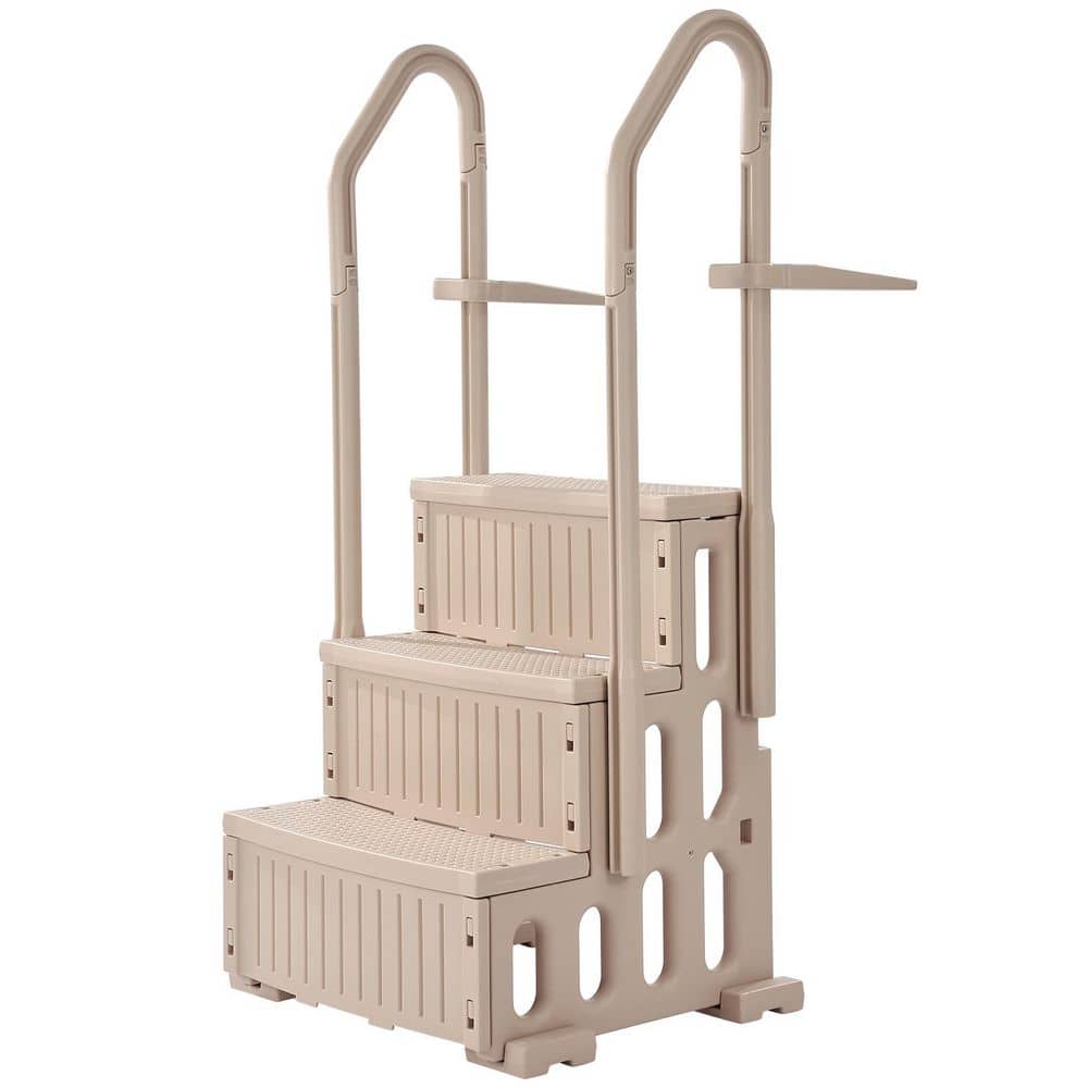 VEVOR Swimming Pool Ladder 3-Step Double Handrails Stairs with Non-slip ...