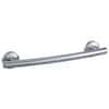 Grabcessories 20 in. x 1.25 in. Curved Transitional Grab Bar with Grips in Chrome 61026 - The ...