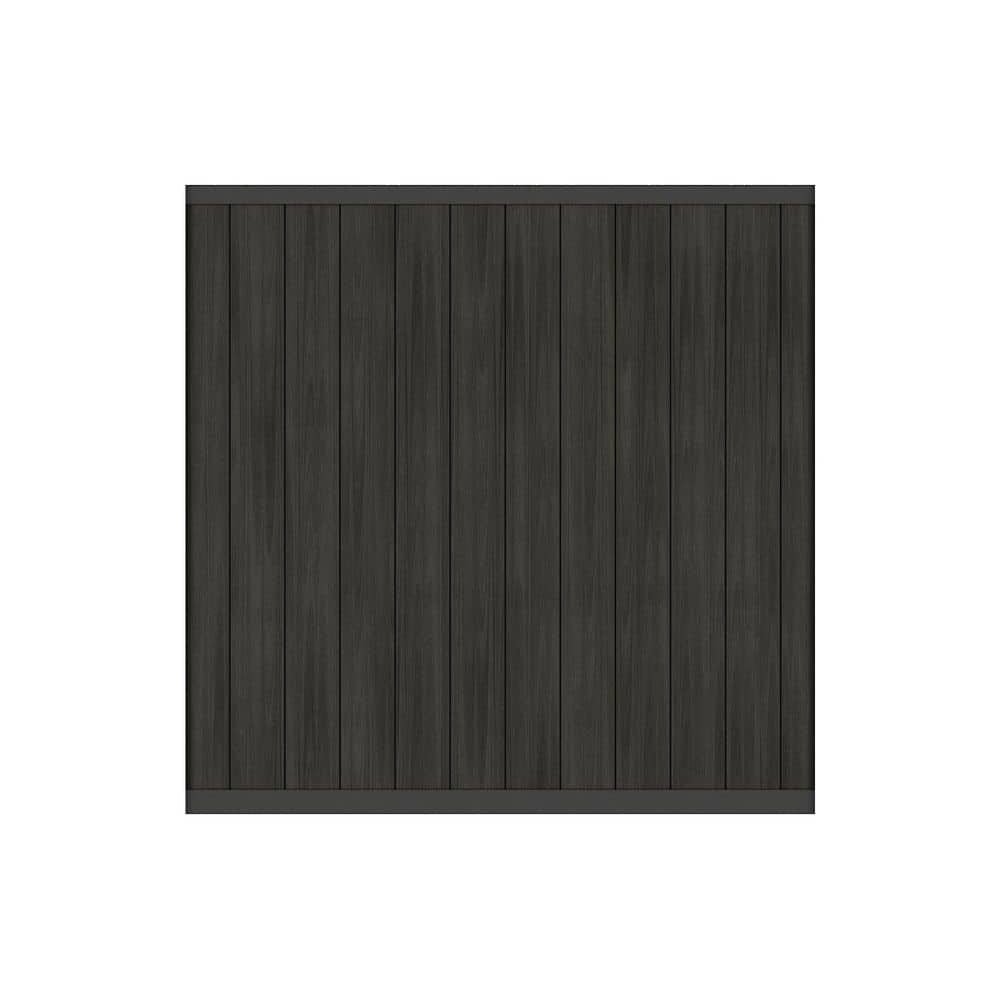 NewTechWood UltraEasy 6 ft. x 6 ft. Indian Ebony Composite Flat Style ...