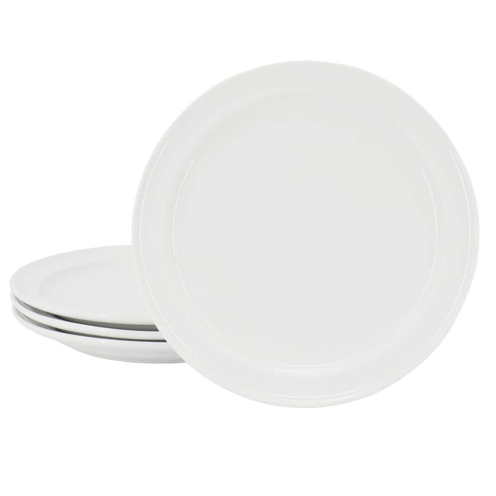 MARTHA STEWART EVERYDAY Hillington 4 Piece 9 in. Round fine ceramic ...