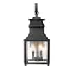 Home Decorators Collection Rainbrook 18 in. 2-Light Matte Black Outdoor ...