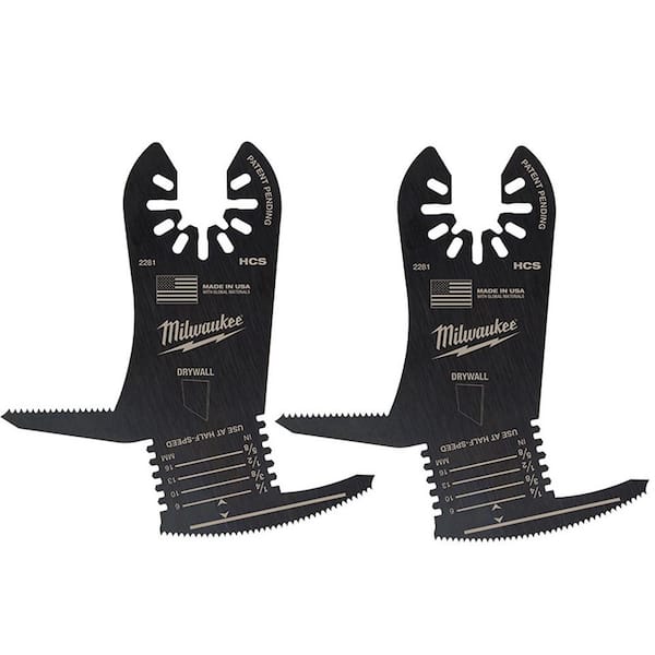 Milwaukee 5-in-1 Bi-Metal Universal Fit Drywall Cutting Multi-Tool ...