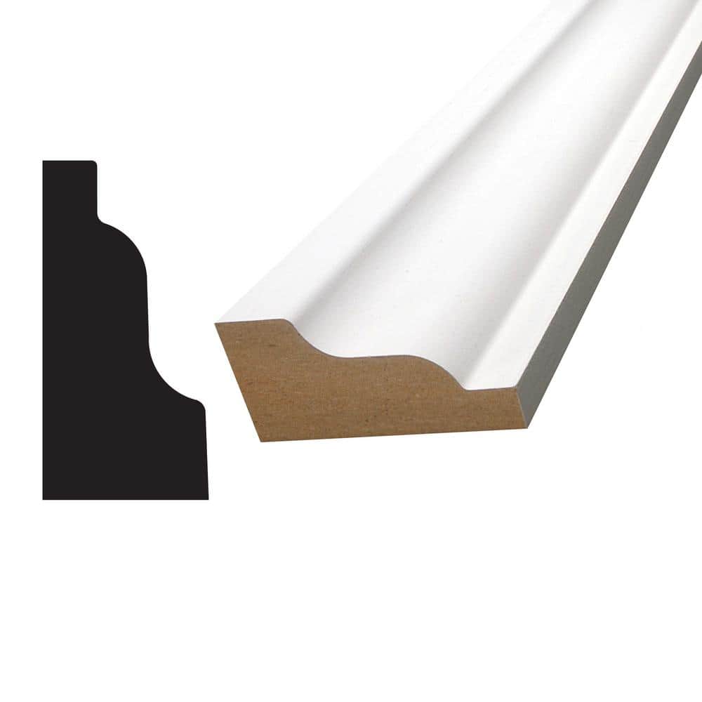 Alexandria Moulding 1-3/16 in. D x 2-7/16 in. W x 96 in. L MDF Primed ...