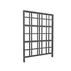 VITA 60 in. x 84 in. Urbana Modern Trellis, Vinyl Trellis, Espresso ...