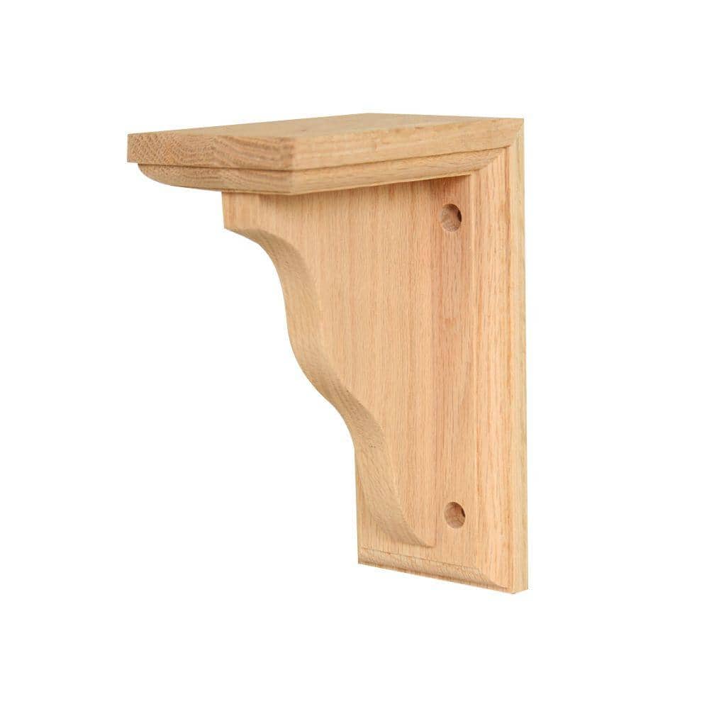 Waddell WADCR376 5 in. x 3 in. x 7 in. Oak Bracket 10001518 - The Home ...