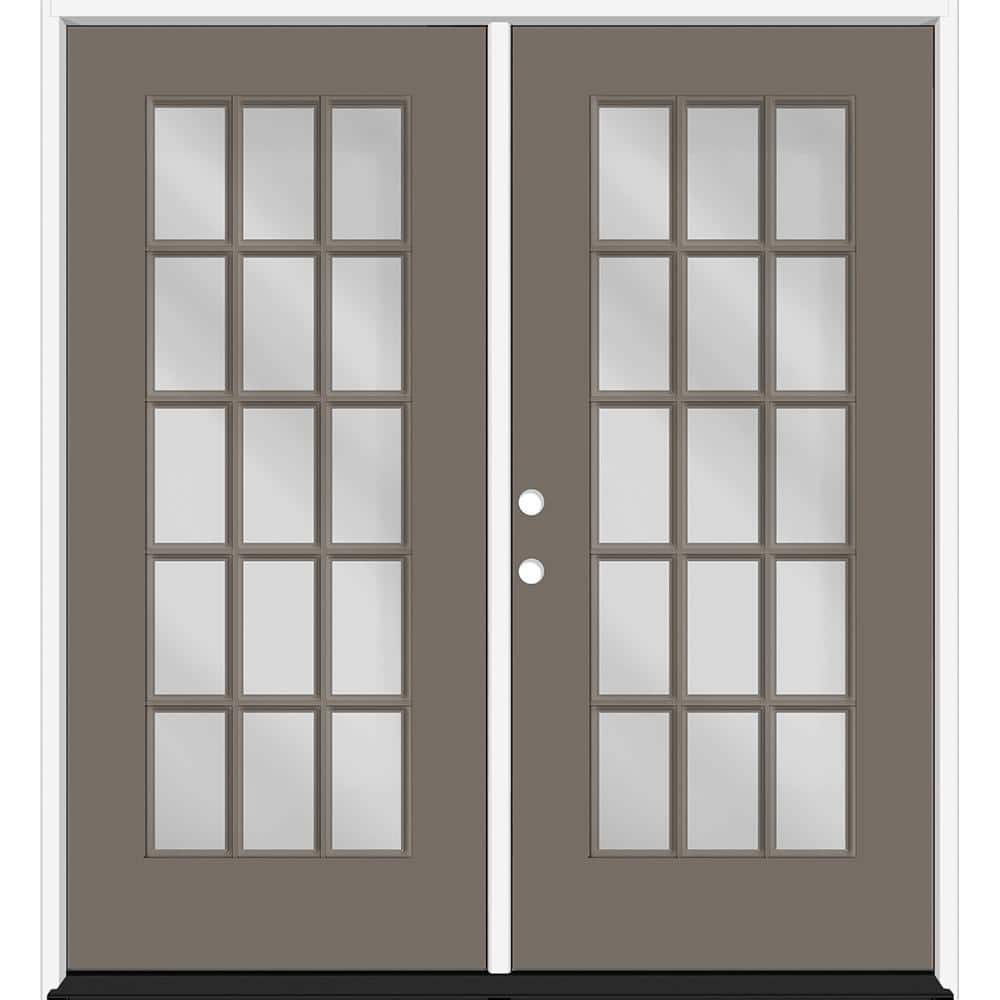 Steves & Sons Reliant 72 in. x 80 in. FullLite 15L-SDL Clear Glass RHIS ...