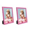 Wexford Home Grooved 11 in. x 14 in. Pink Picture Frame (Set of 2 ...