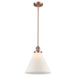 Innovations Bell 100-Watt 1-Light Antique Copper Standard Mini Pendant ...