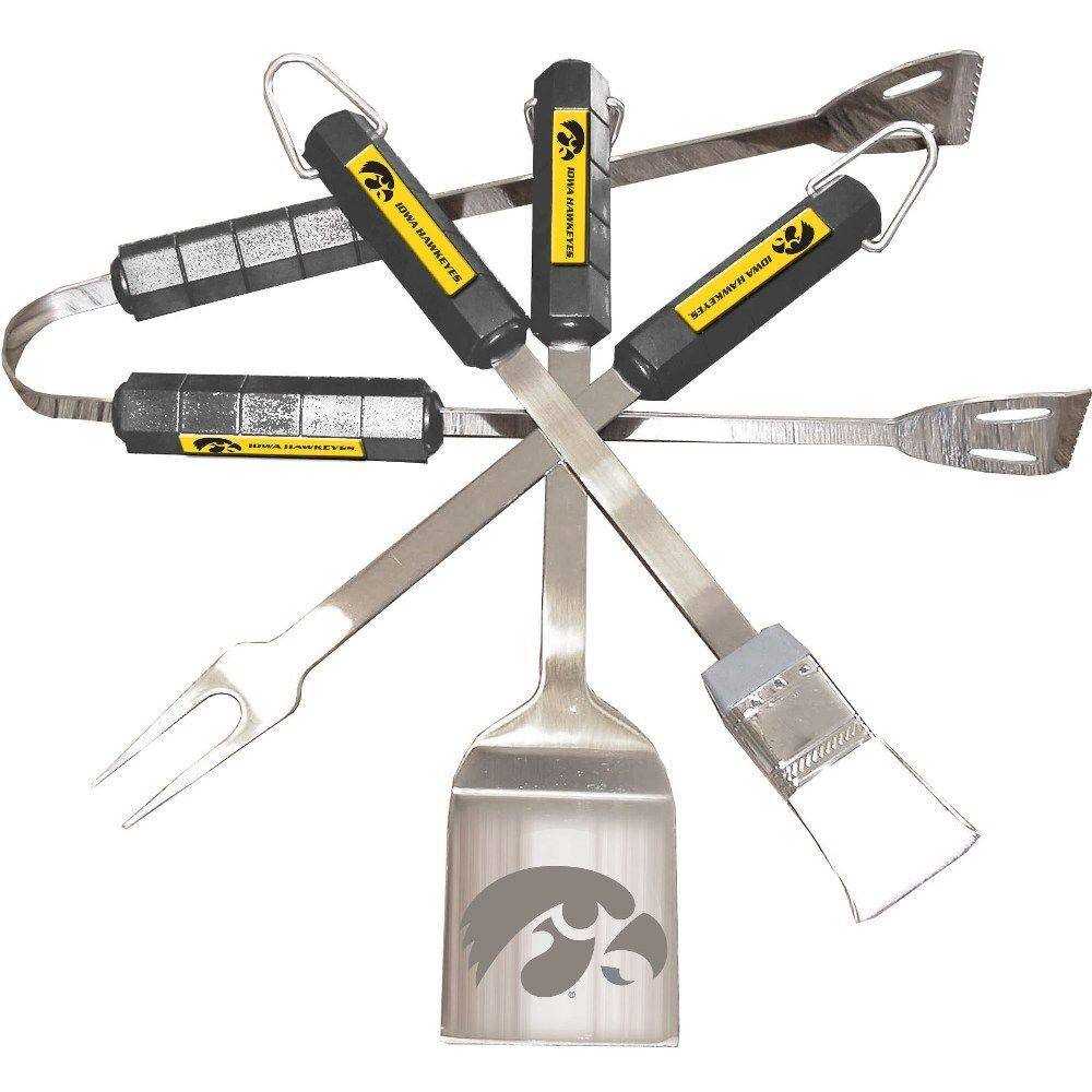 BSI Products NCAA Iowa Hawkeyes 4-Piece Grill Tool Set 61024 - The Home ...