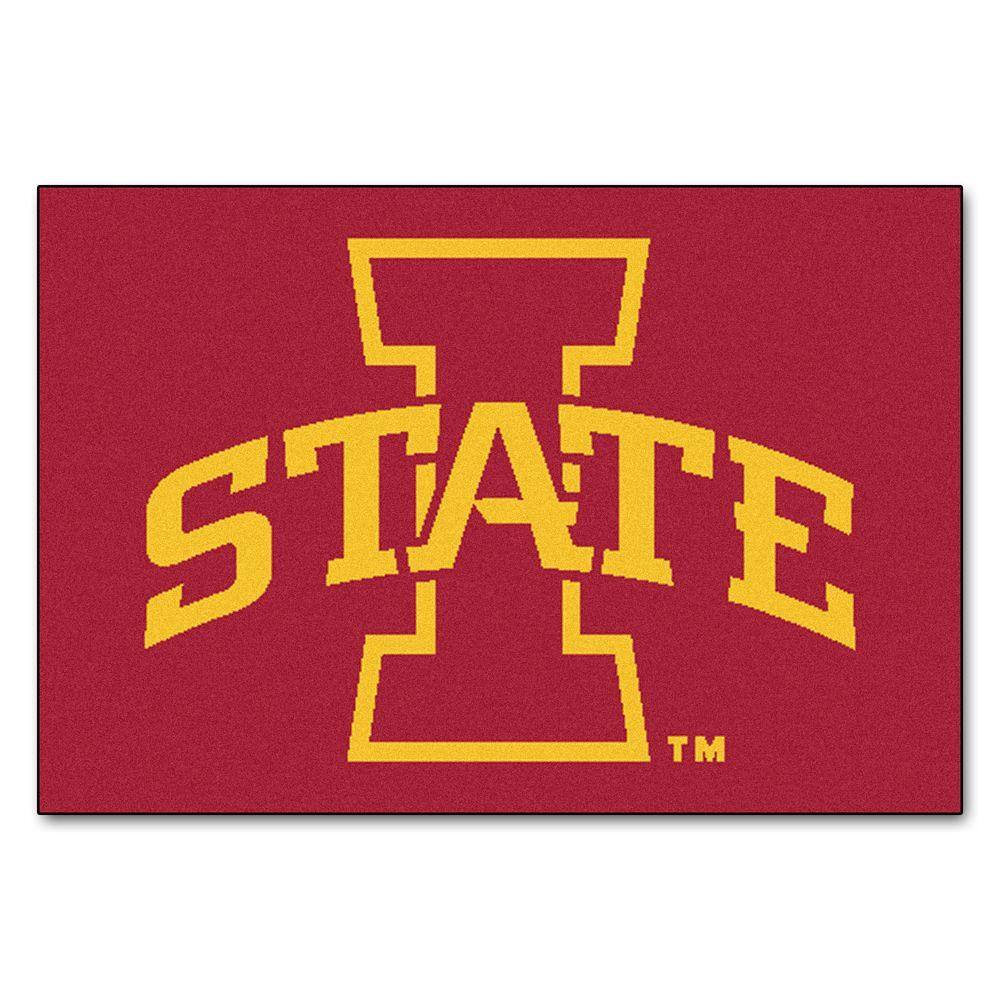 FANMATS NCAA Iowa State University Red 19 in. x 30 in. Indoor Starter ...