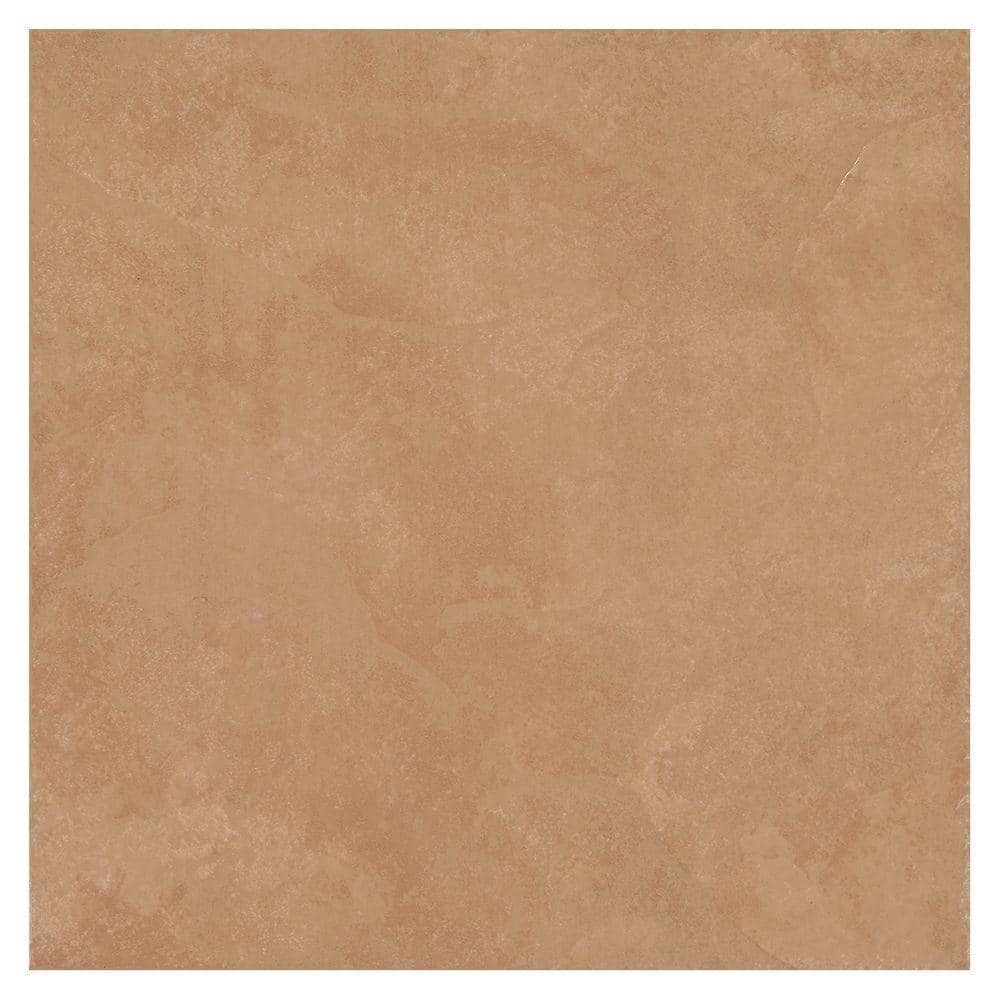 TrafficMaster Caribbean Sunrise 16 in. x 16 in. Ceramic Floor and Wall ...