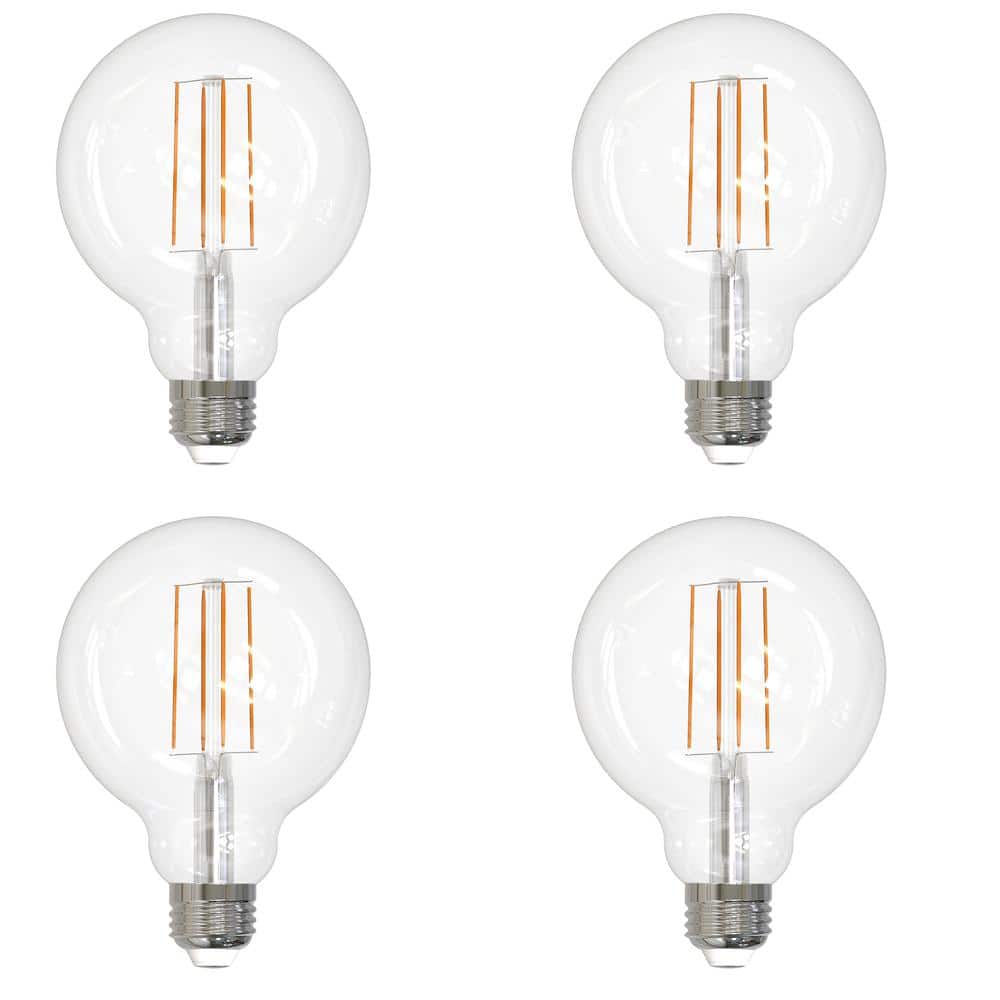 Sunlite 100-Watt Equivalent G30 Edison Filament Globe E26 Base Dimmable ...