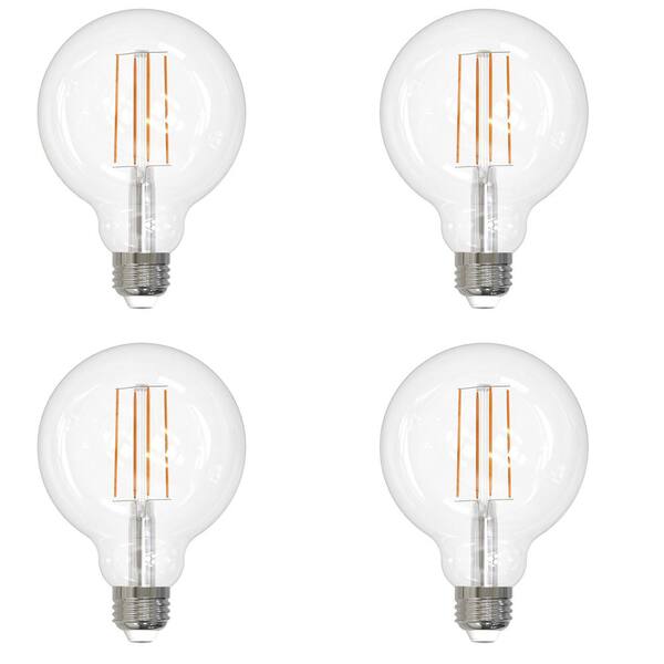 Sunlite 100-Watt Equivalent G30 Edison Filament Globe E26 Base Dimmable ...