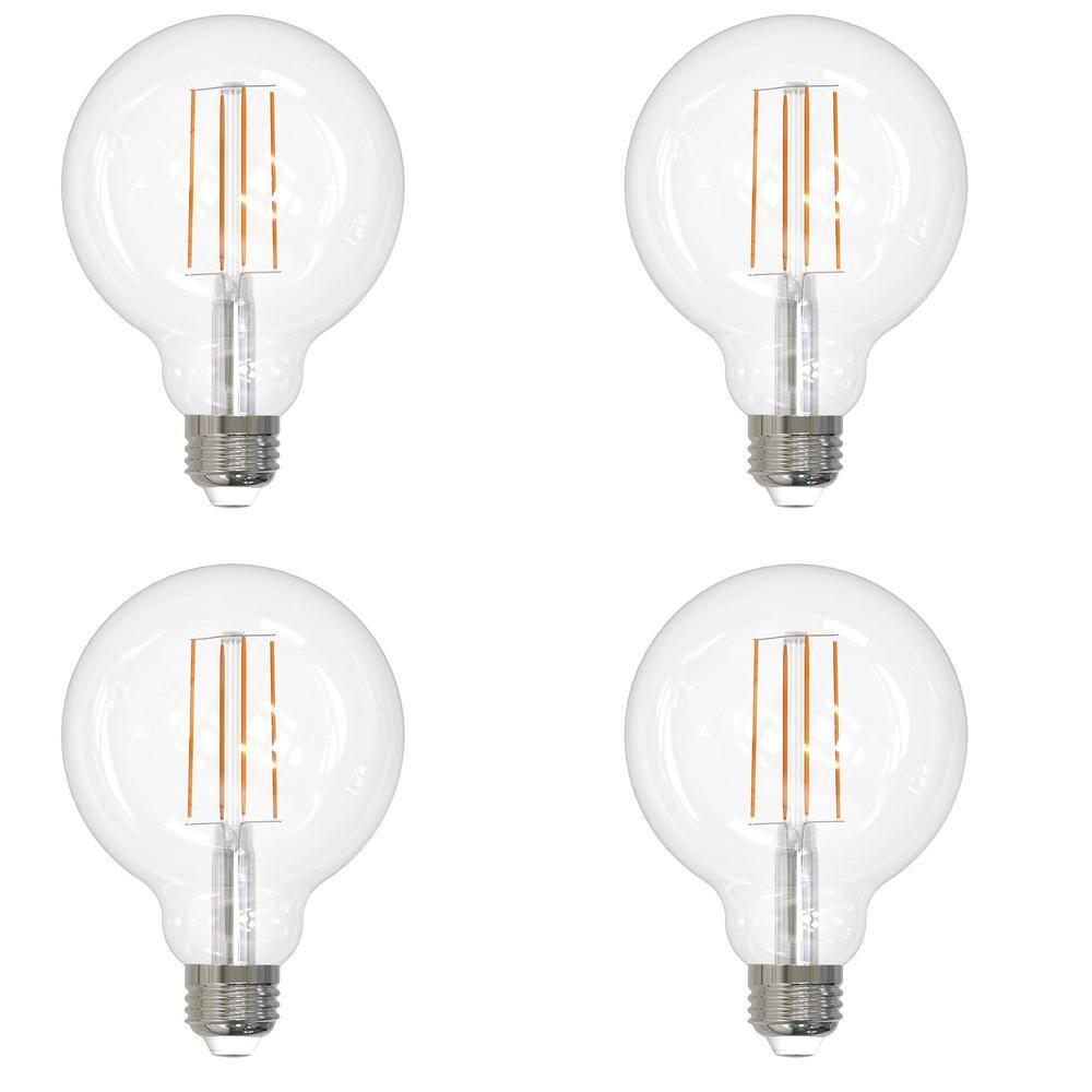 Sunlite 100-Watt Equivalent G30 Edison Filament Globe E26 Base Dimmable ...