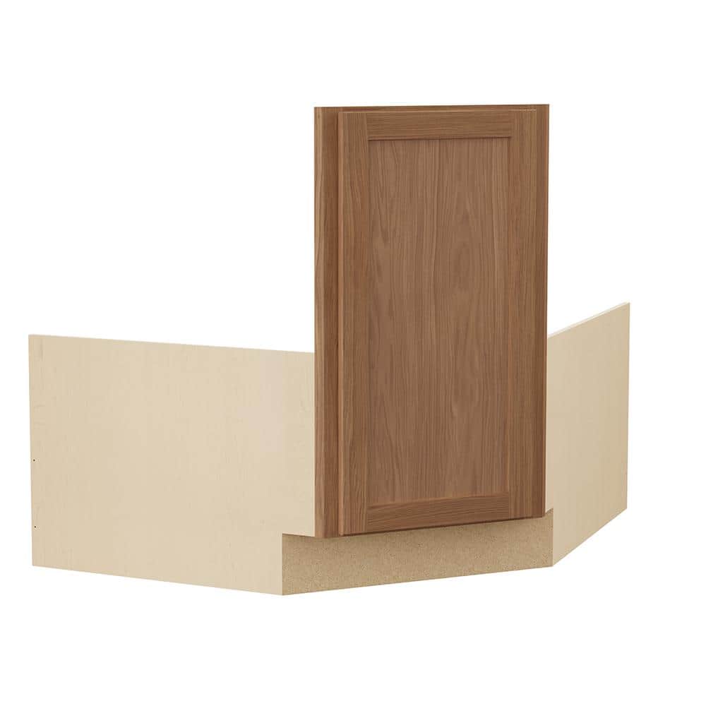 Hampton Bay Sinclair 36 in. W x 24 in. D x 34.5 in. H Partially Assembled Corner Sink Base ...