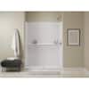 Sterling Traverse 34 in. W x 72.25 in. H 2-Piece Direct-to-Stud Shower ...
