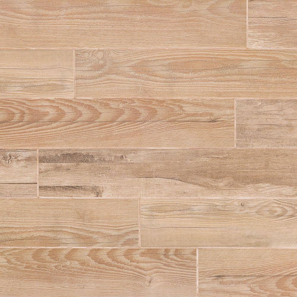 Ivy Hill Tile Grove Greige 4 in. x 24 in. 9.5mm Natural Porcelain Tile ...