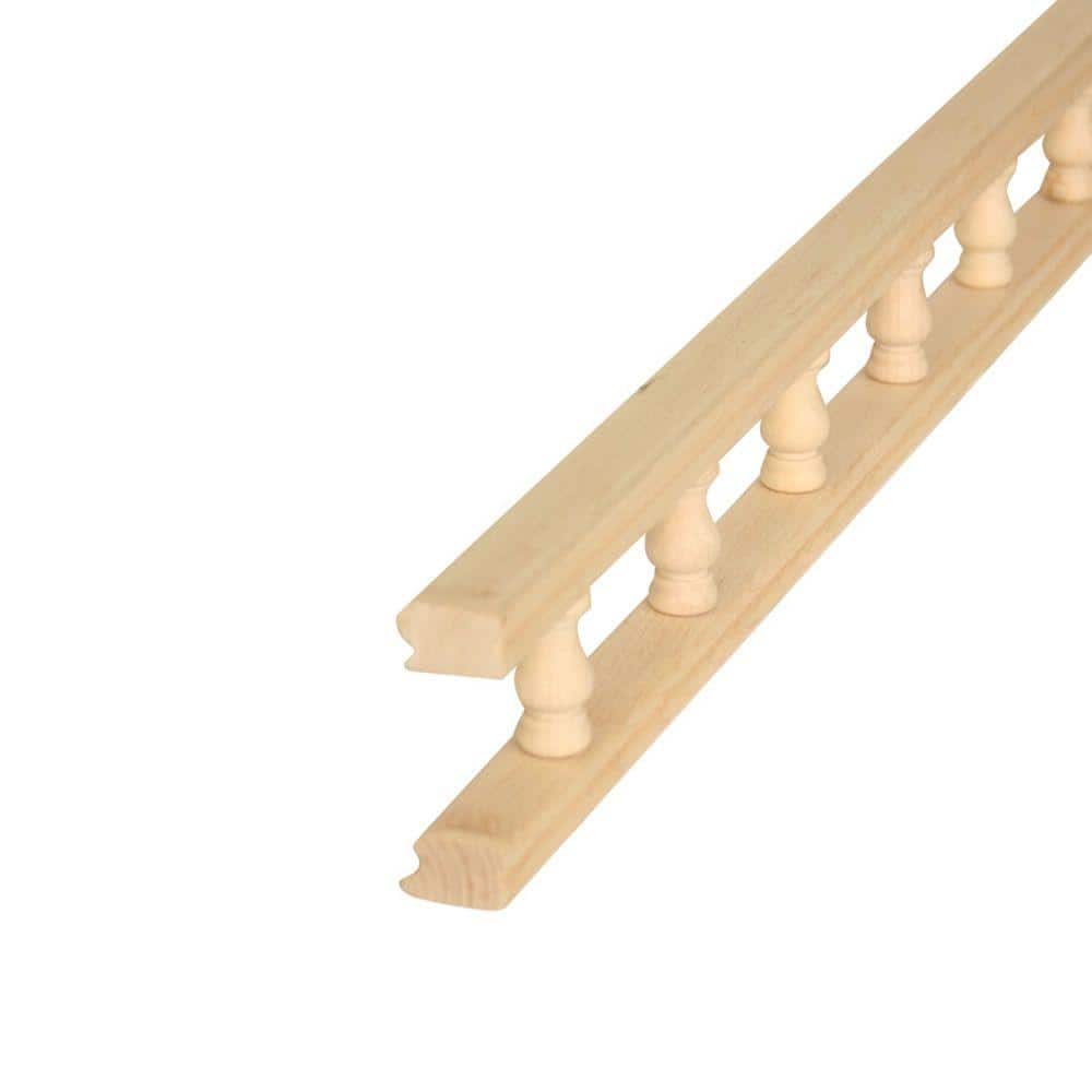 Kelleher 4 ft. x 2-1/4 in. x 3/4 in. Maple Galley Rail Moulding ...