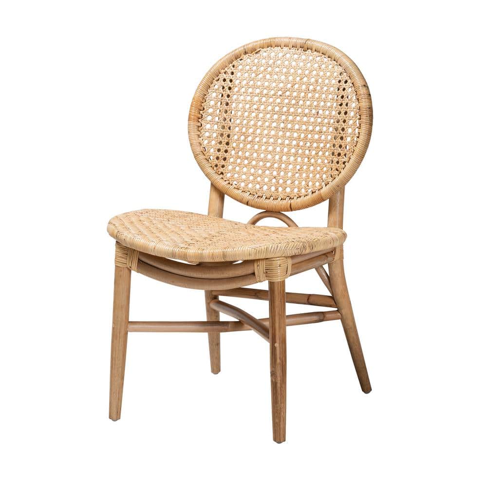 bali & pari Osaka Natural Rattan Dining Chair 224-12833-HD - The Home Depot