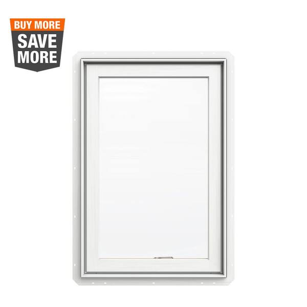 JELD-WEN 24 in. x 48 in. W-5500 Right-Hand Casement Wood Clad Window ...