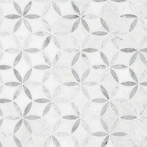 Reviews for MSI La Fleur 9 in. x 10 in. x 0.31 in. Polished Marble Mesh ...