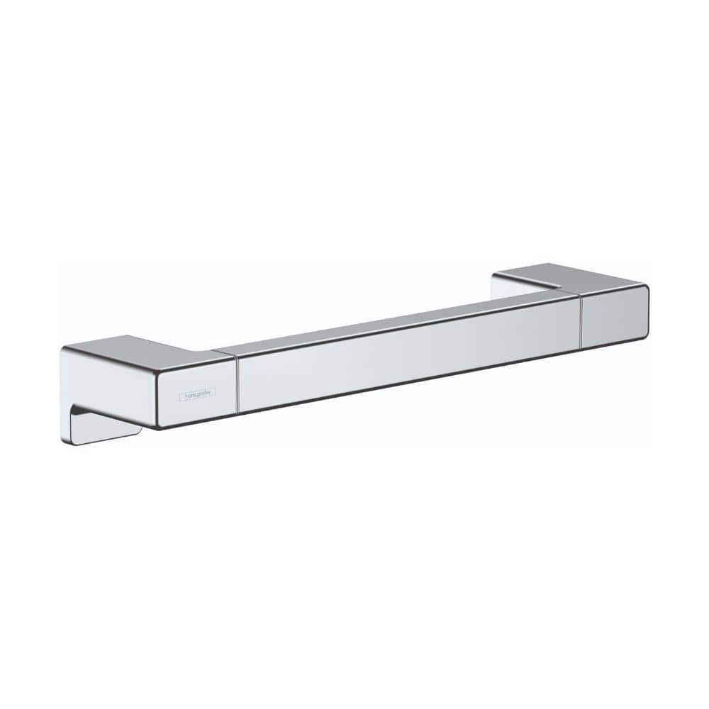Hansgrohe AddStoris 12 in. Wall Mounted Towel Bar in Chrome 41744000 ...