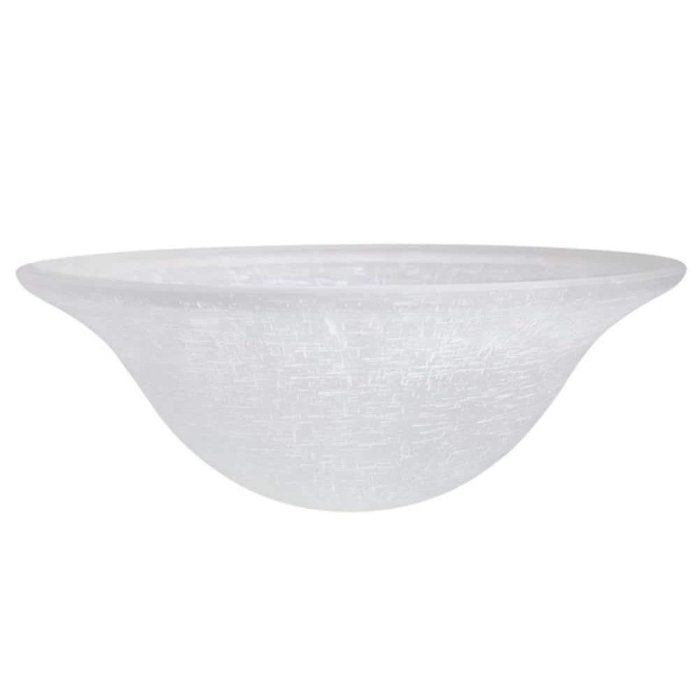 6 in. H x 15-3/4 in. Dia/Frosted Glass Shade For Torchiere Lamp, Swag ...