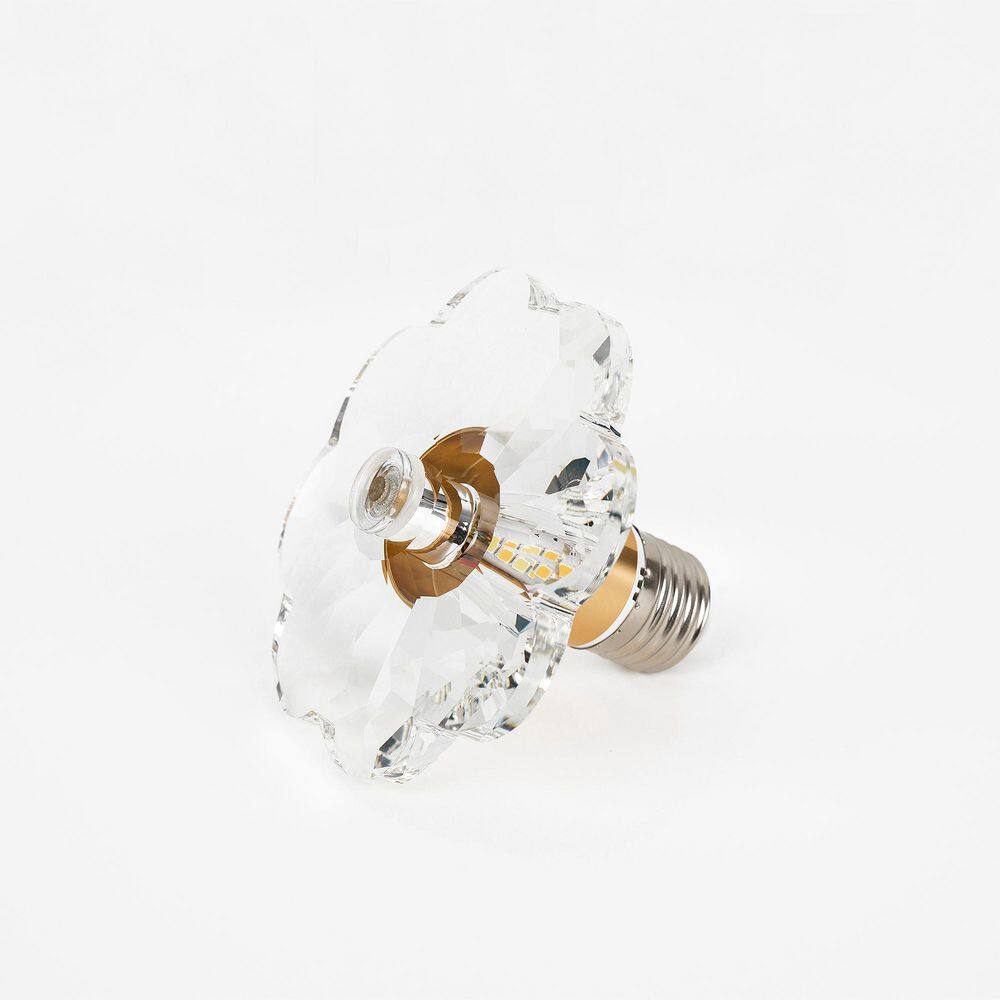 CARRO 5-Watt Equivalent Flower Diamond Shaped E26/27 Crystal LED Light ...