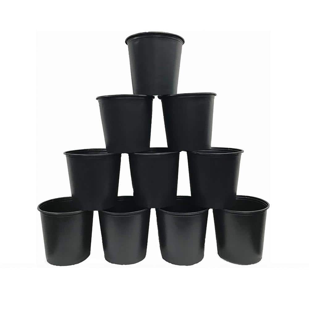 Hydroponics Organic 5 Gal. Nursery Trade Pots (4.02 Gal / 15.19 l) 10 ...