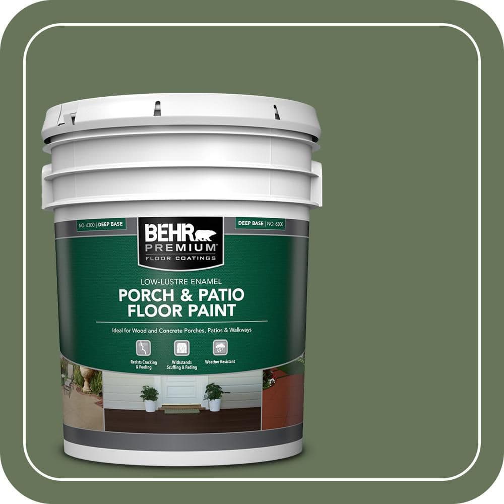 BEHR PREMIUM 5 gal. #PPU10-01 Scallion Low-Lustre Enamel Interior ...