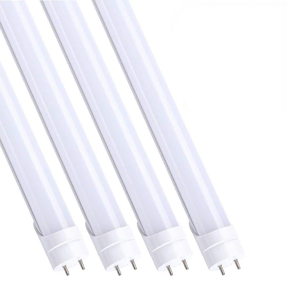 JAZAVA 40-Watt Equivalent 48 in. Linear Tube T8 G23 LED Light Tube ...
