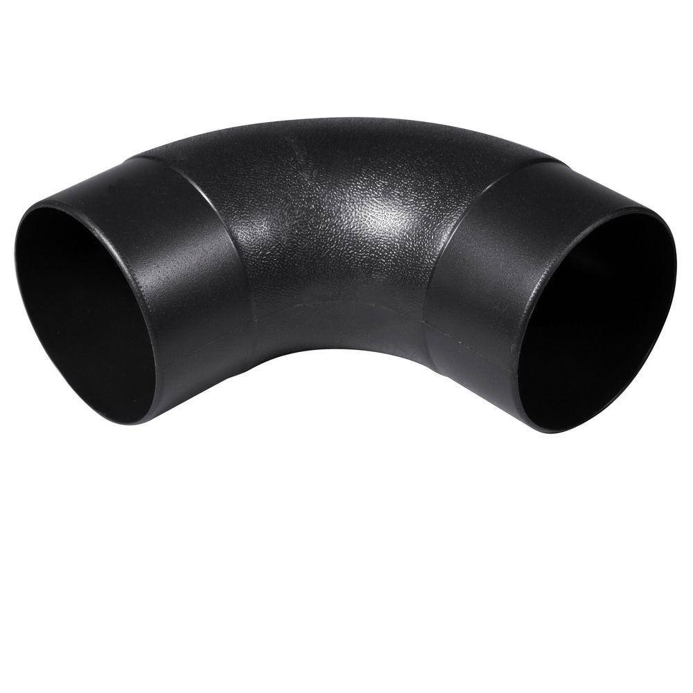 POWERTEC 4 in. Elbow Dust Hose Connector for Dust Collection Systems ...