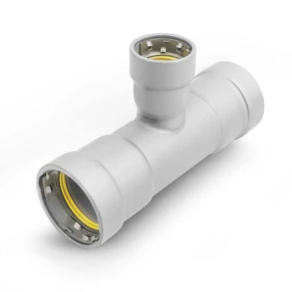 T TITANPRESS 3 in. x 3 in. x 2 in. Carbon Steel Press Reducing Tee XL ...