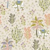 PRINTFRESH White Linen Camel's Courtyard Peel and Stick Wallpaper ...