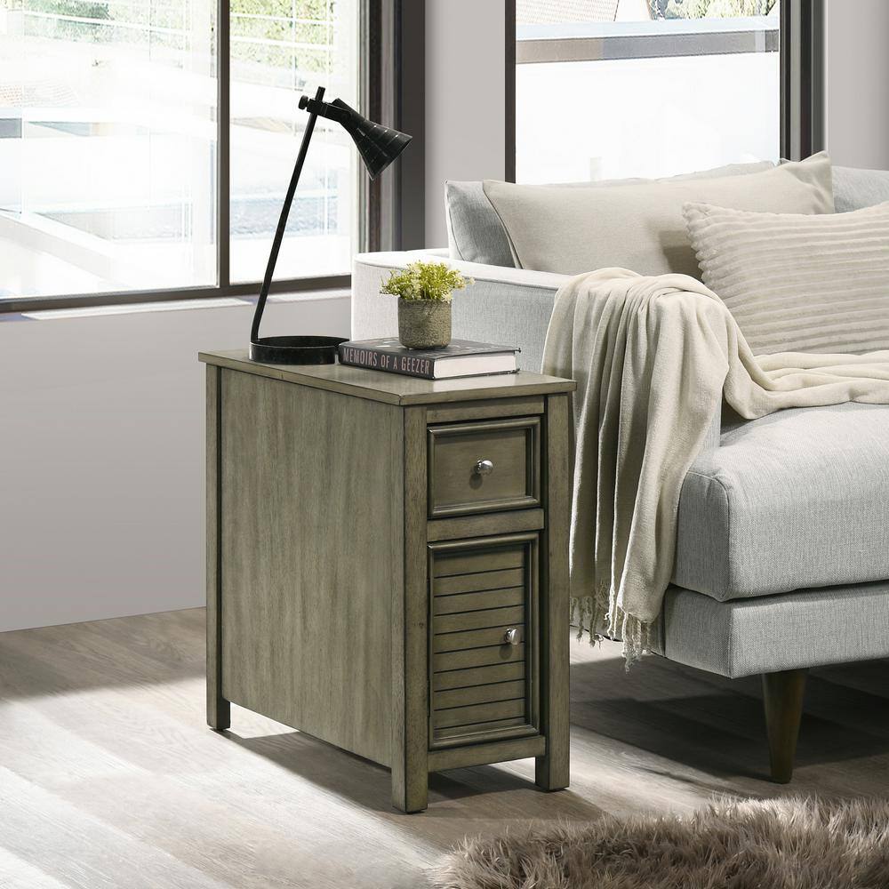NEW CLASSIC HOME FURNISHINGS New Classic Furniture Samson 12 in. Gray ...