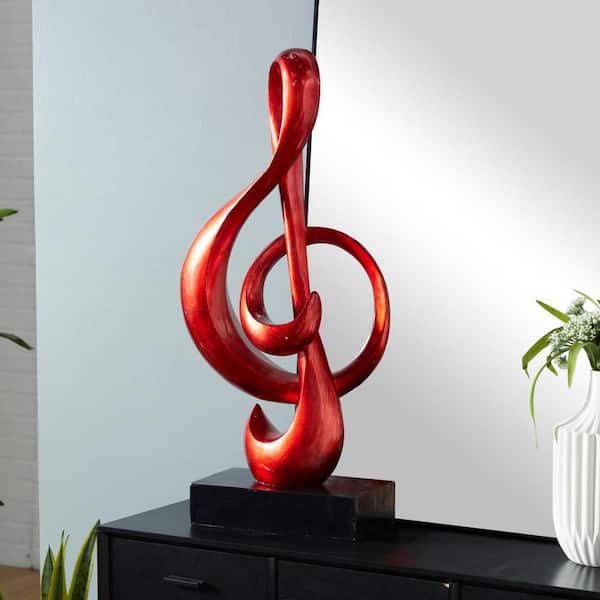Have a question about Litton Lane 7 in. x 33 in. Red Polystone Music ...
