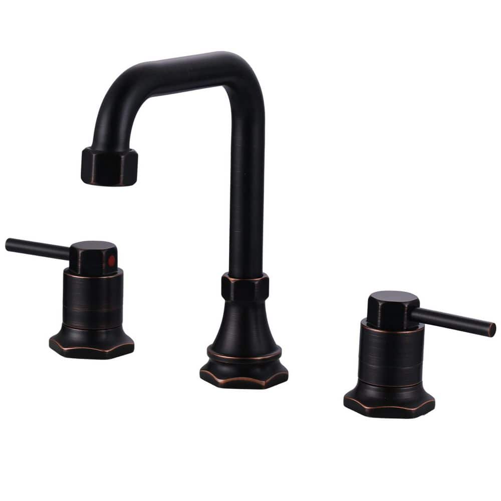 ARCORA 8 in. Widespread 2-Handle Bathroom Faucet with Pop Up Drain, 3 ...
