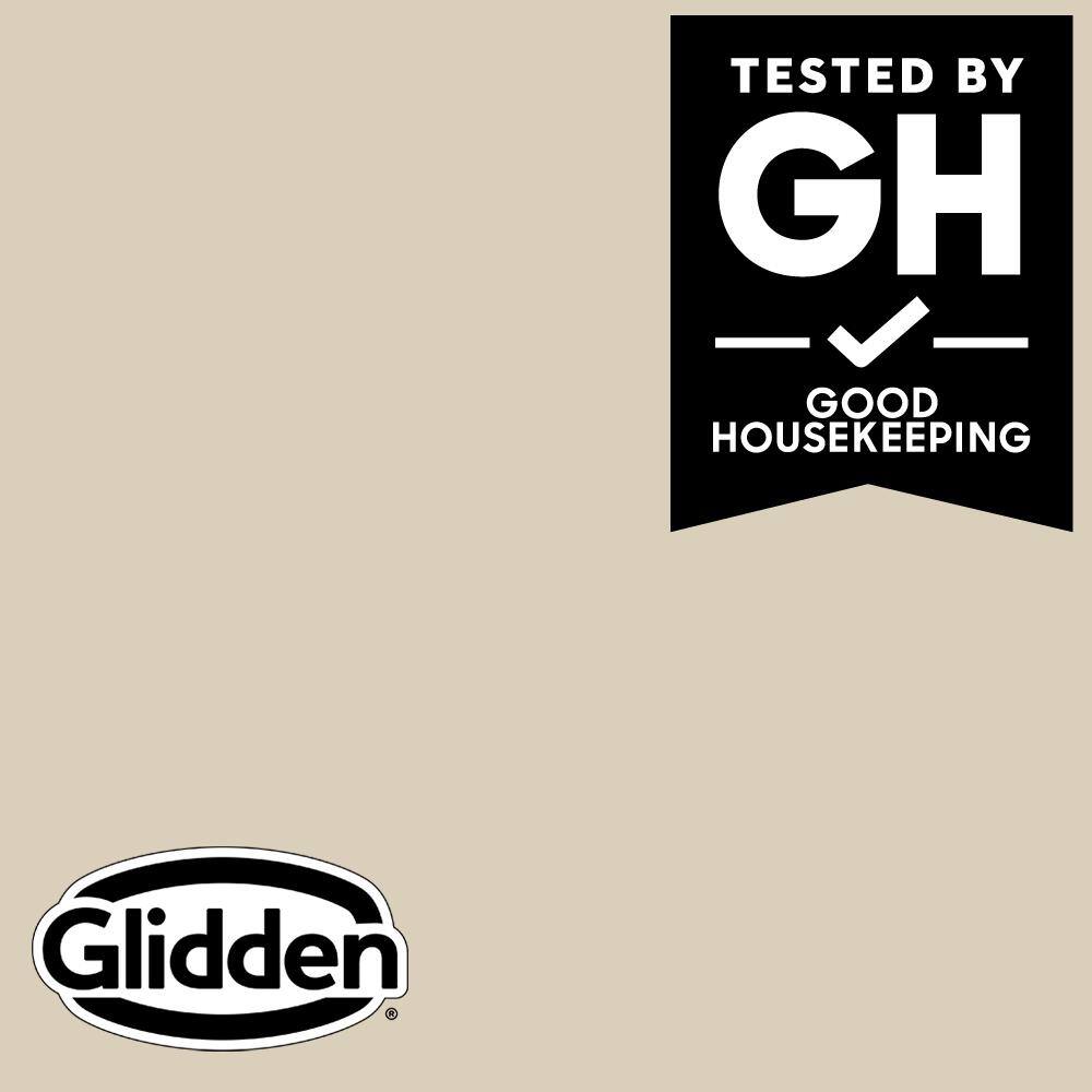 Glidden Premium 5 gal. PPG1097-3 Toasted Almond Semi-Gloss Interior ...