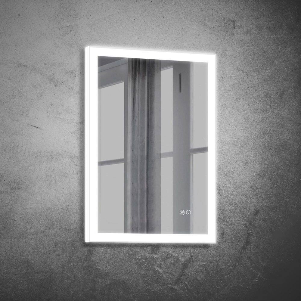 WELLFOR Galaxy 20 in. W x 28 in. H Rectangular Frameless LED Anti-Fog ...