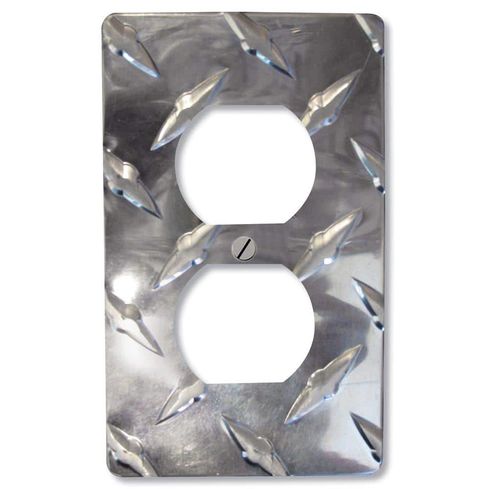 Hampton Bay Chrome 1-Gang 1-Duplex/ 1-Single Wall Plate 955D - The Home ...