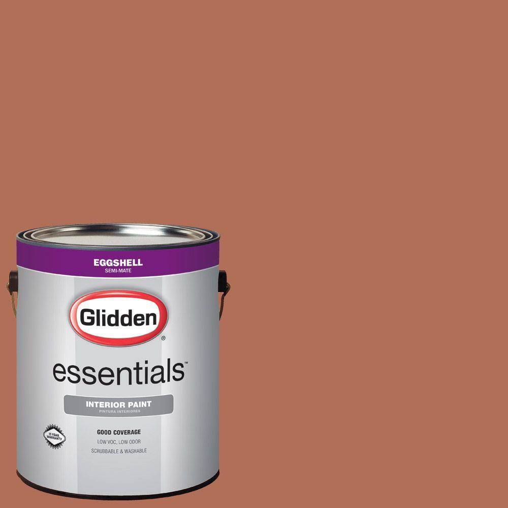 Glidden Essentials 1 gal. #HDGO12 Clay Pot Eggshell Interior Paint ...