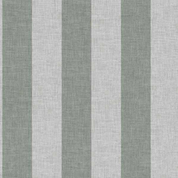 Veer Decor Antibes Linen Stripes Green Wallpaper 8421-ANT-AB3 - The ...