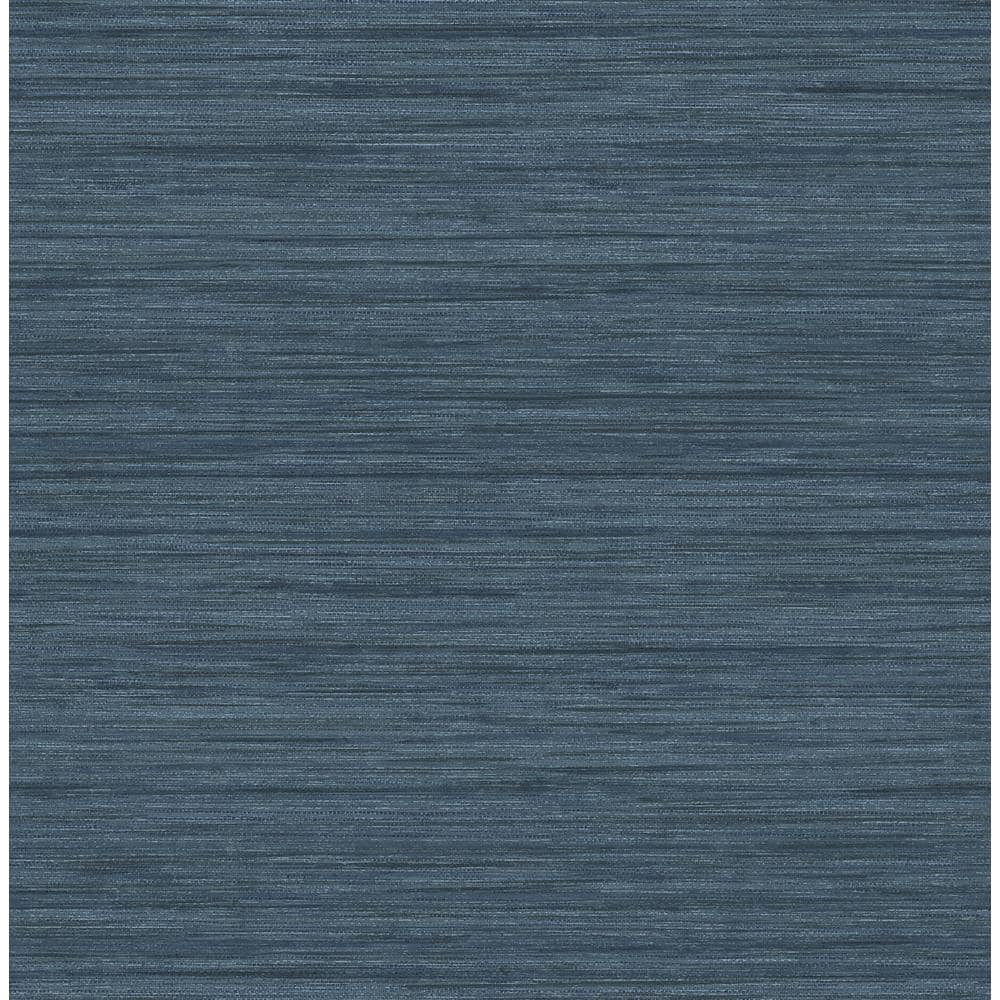 SCOTT LIVING Barnaby Indigo Faux Grasscloth Indigo Wallpaper Sample ...
