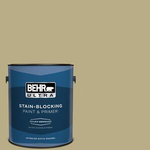BEHR DYNASTY 8 oz. #S330-4 Fennel Seed One-Coat Hide Satin Enamel Stain ...