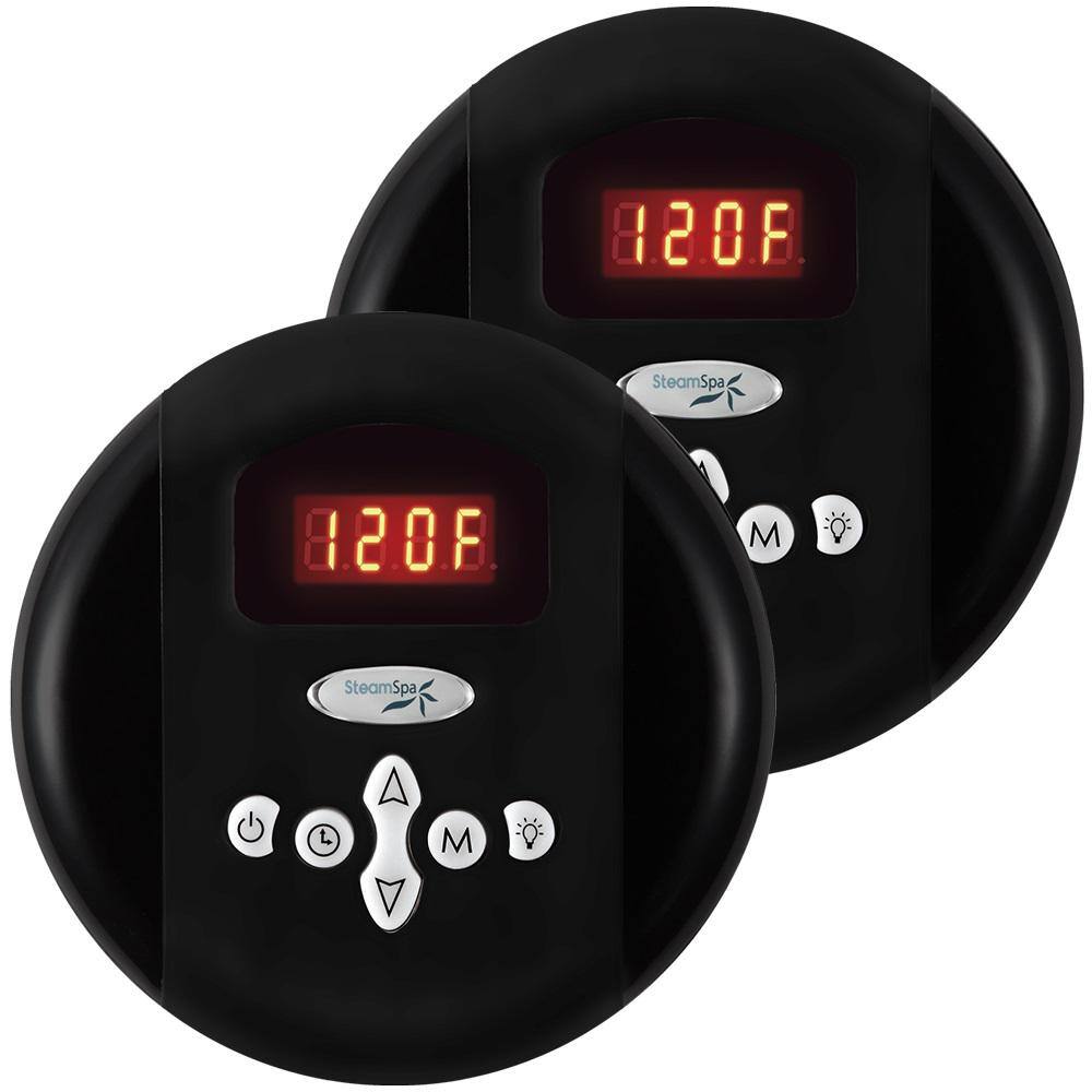 SteamSpa Programmable Steam Bath Generator Dual Control Panels in Matte ...