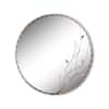 25 in. W x 25 in. H Round Silver Wall Mirror 50691 - The Home Depot