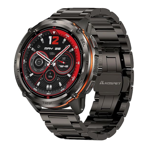 TANK T3 Ultra 2 AMOLED GPS Smartwatch 1.89 x 0.54 in. Black P-TUS002-B ...