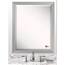 30 in. W x 65 in. H Framed Rectangular Bathroom Vanity Mirror in Silver ...